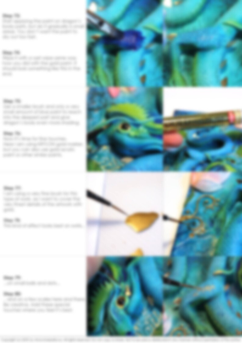CHINESE DRAGON Polymer Clay PDF Journal Tutorial Digital - Etsy