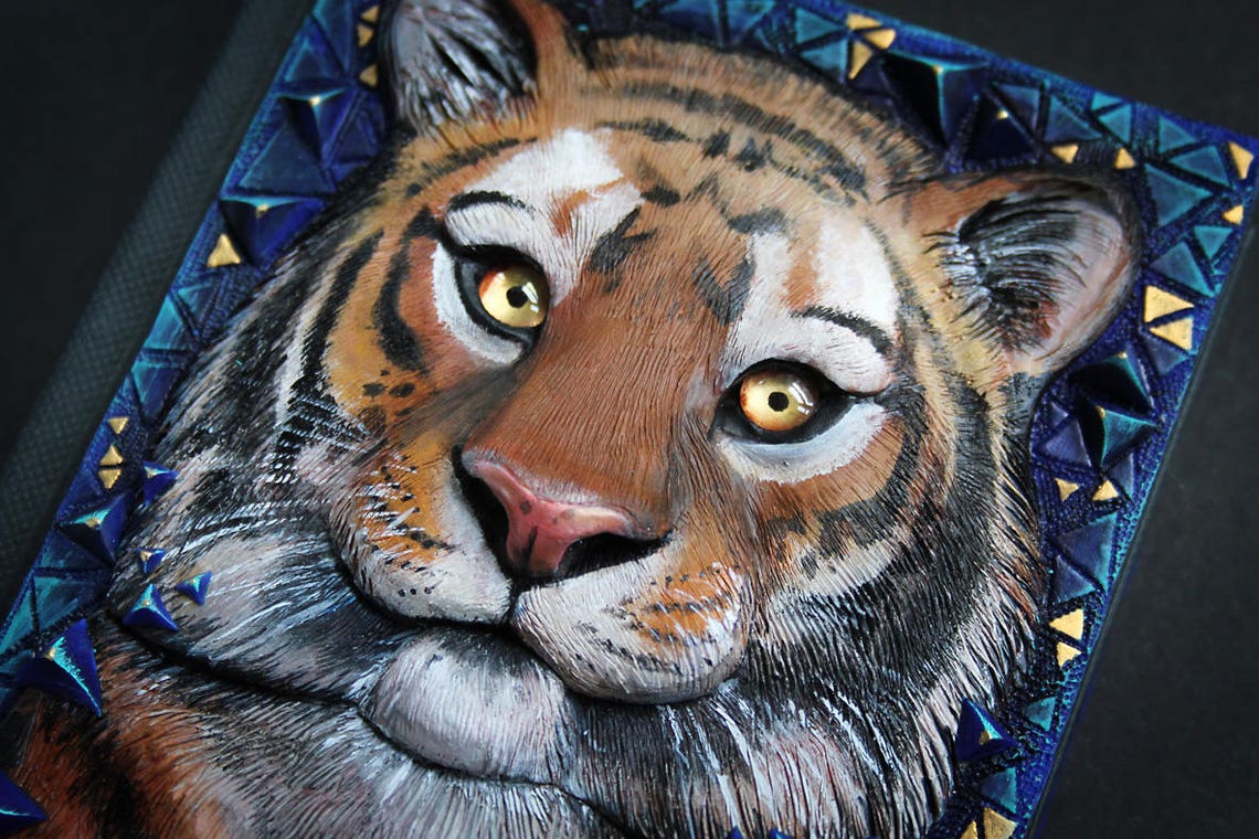 SIBERIAN TIGER Polymer Clay Journal Tutorial Animal Tiger - Etsy UK