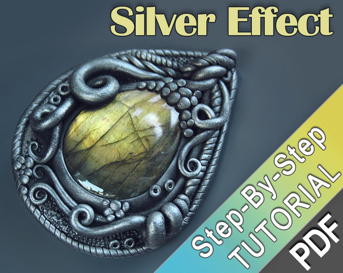 Polymer Clay Tutorial Tibetan Silver Technique clay | Etsy