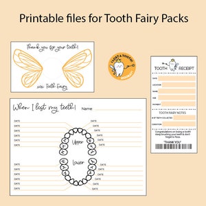 Tooth Fairy Pack - Printable Vector Files - Etsy