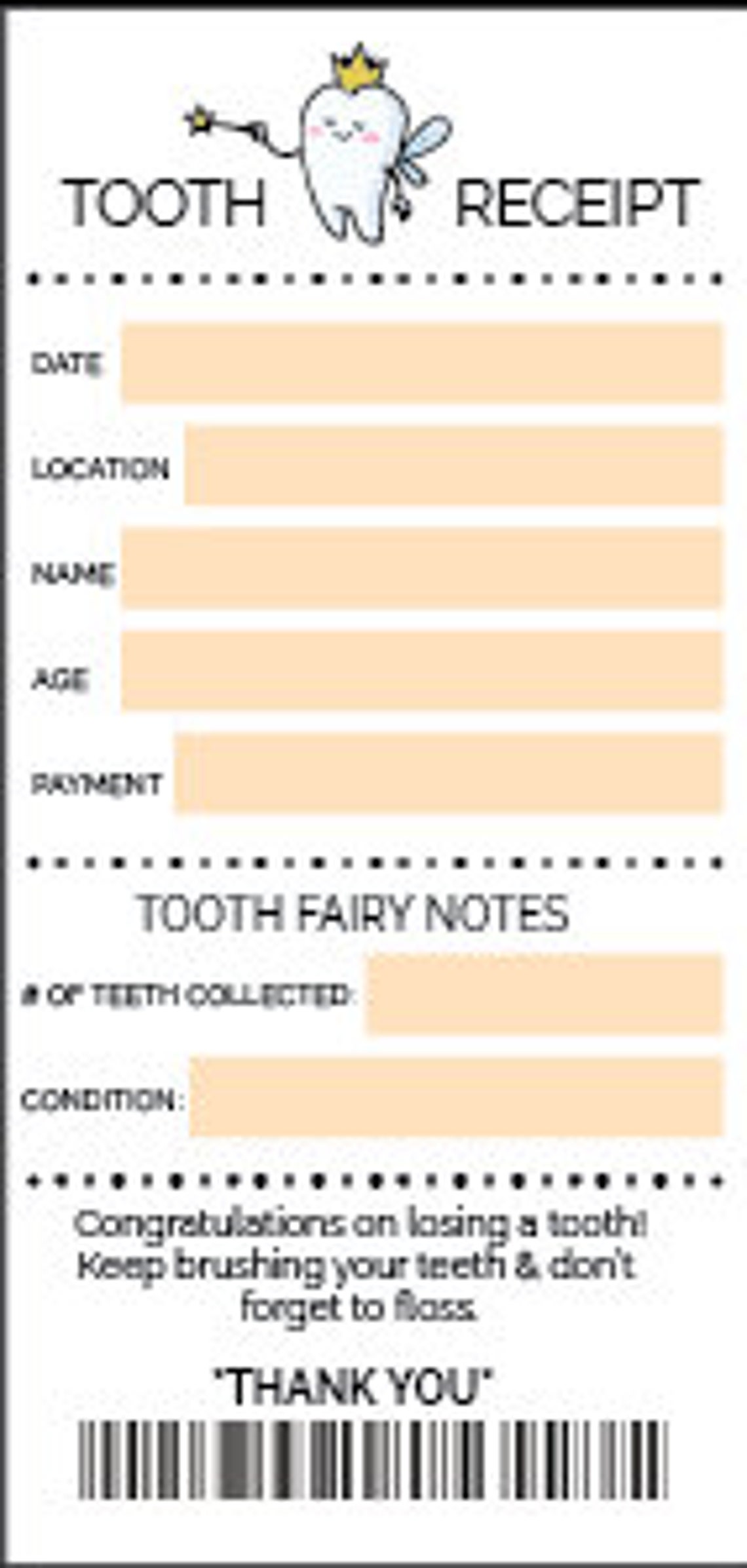Tooth Fairy Pack - Printable Vector Files - Etsy