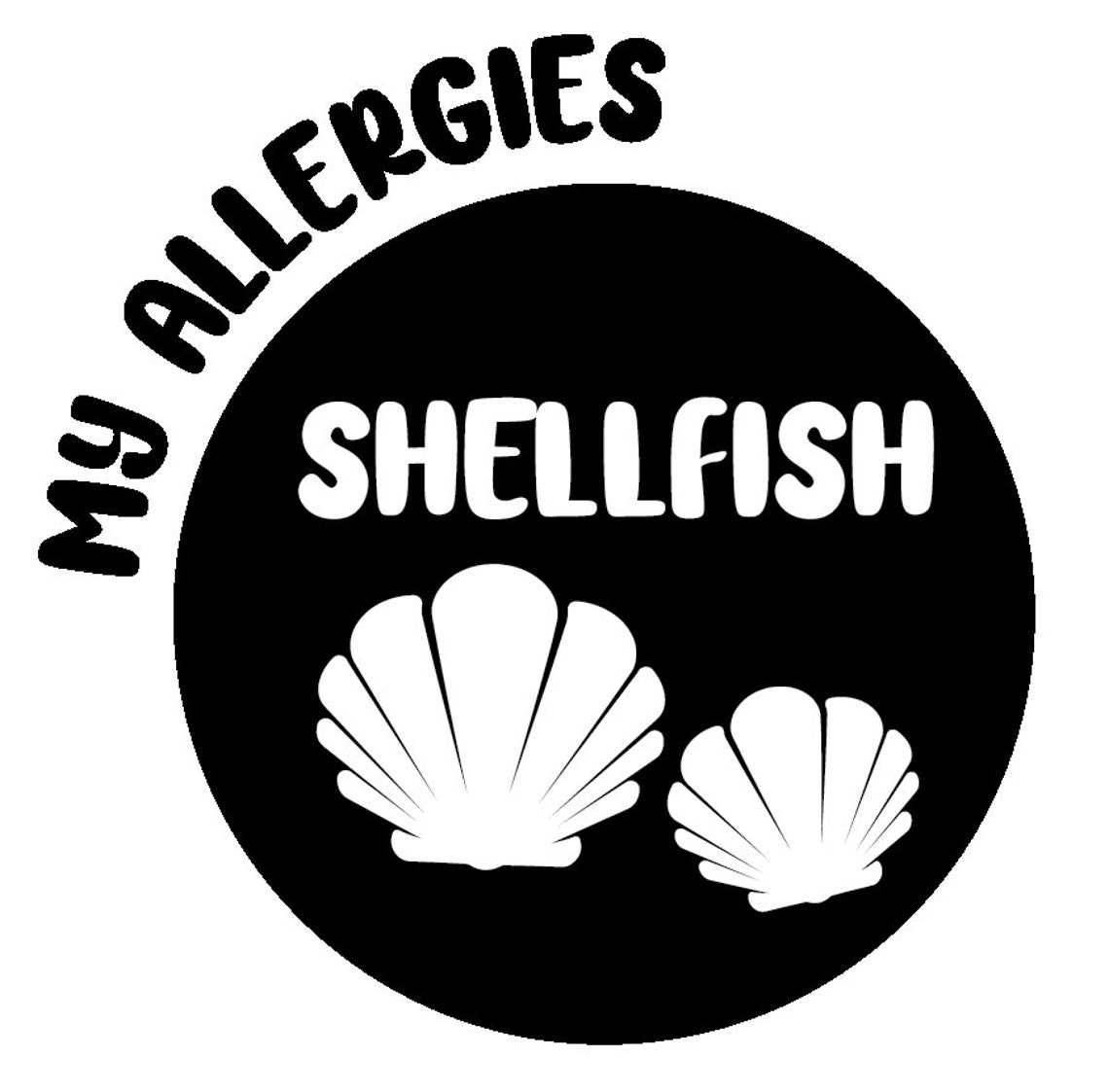 Allergy .SVG Files for Stickers - Etsy