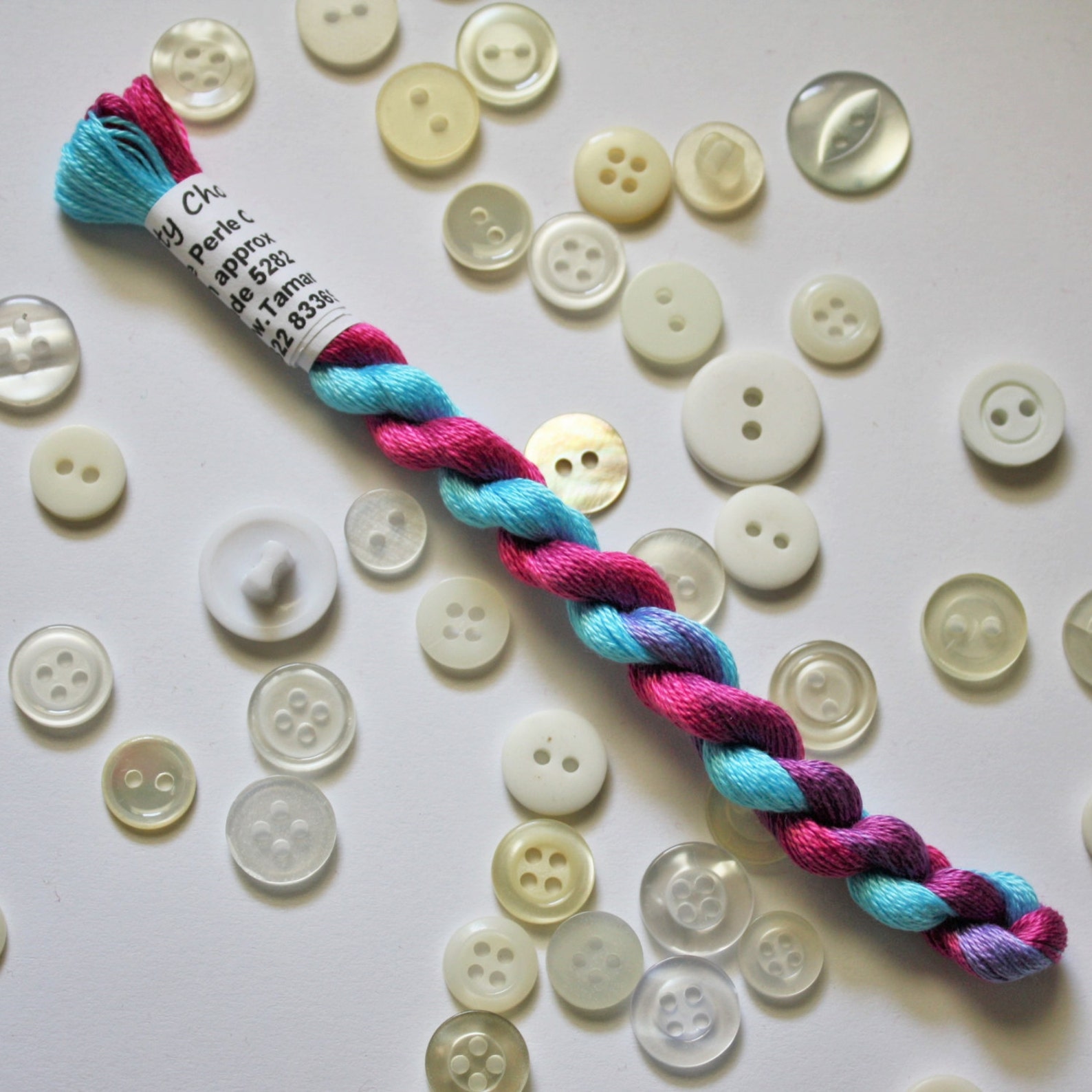 Hand Dyed Fine Cotton Perle Thread for Embroidery, Quilting, Creative ...