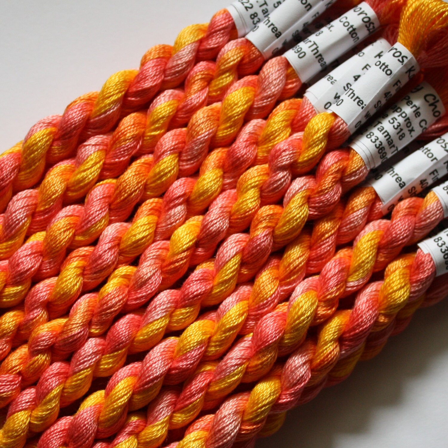 Hand Sewing Thread Fine Cotton Perle Yarn for Needlecrafts | Etsy