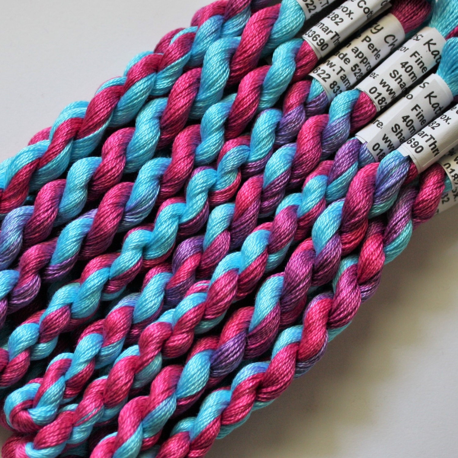 Hand Dyed Fine Cotton Perle Thread for Embroidery, Quilting, Creative ...