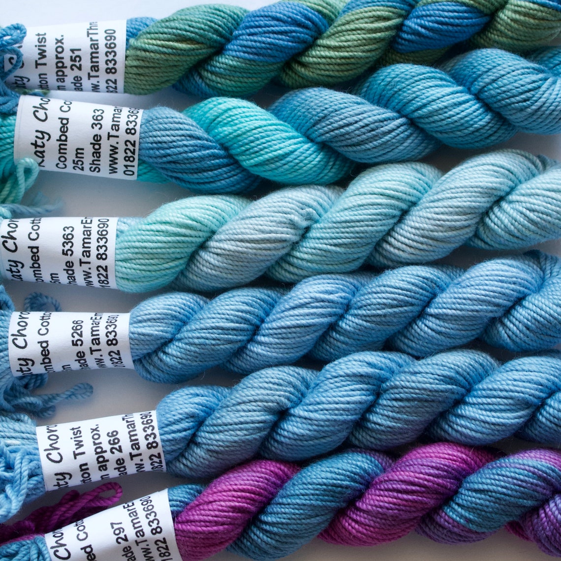 Cotton Twist Needlework Thread Embroidery Yarn Hand Dyed - Etsy