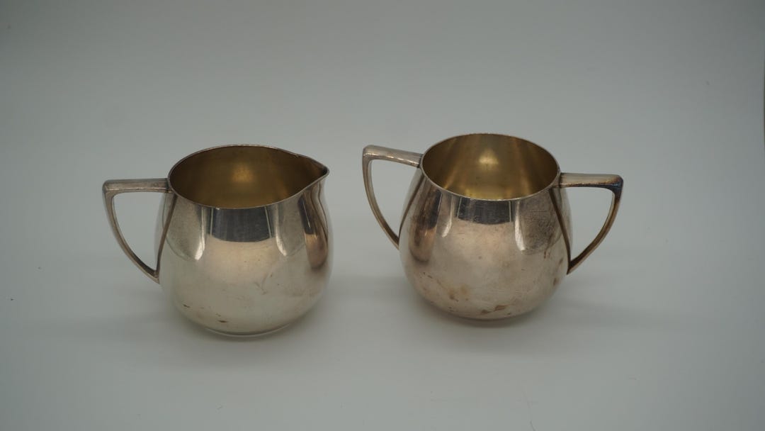 Nobility Plate Creamer & Sugar Bowl Set (silver-plated) - Etsy