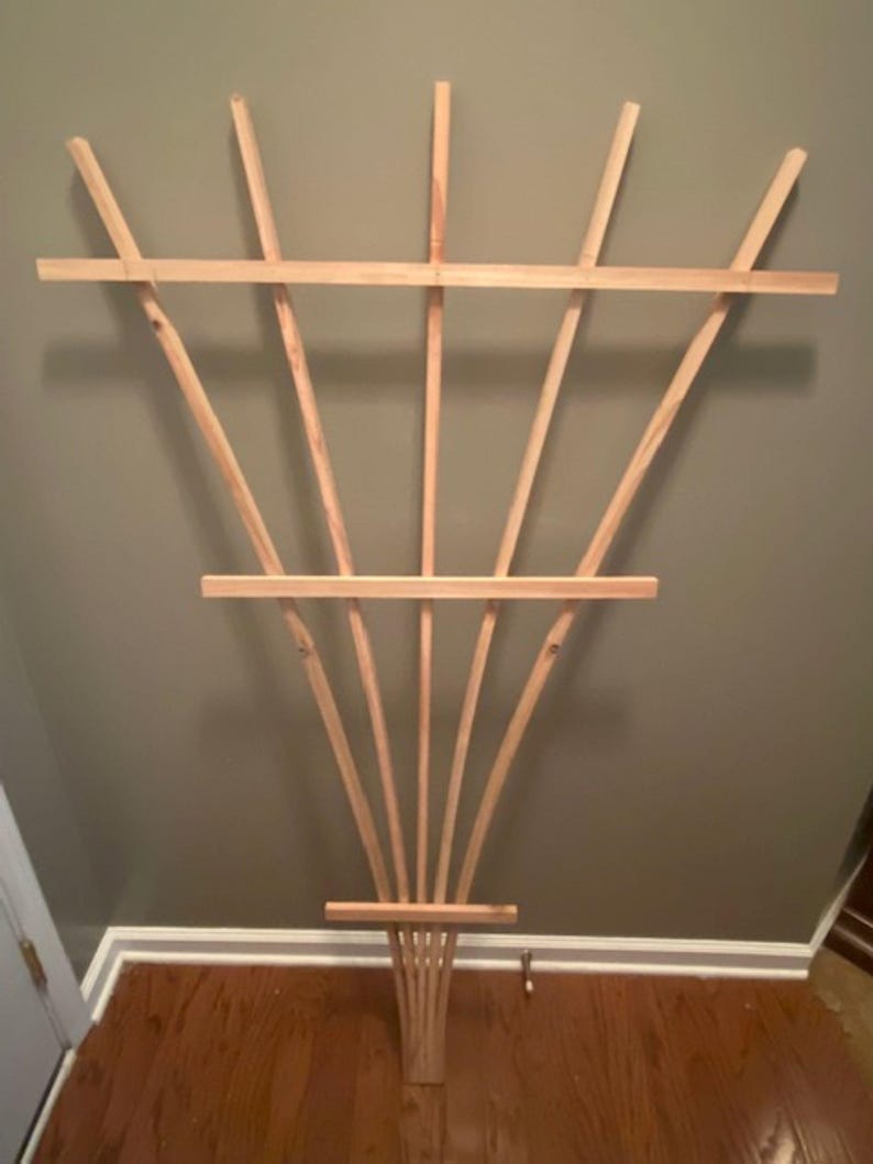 Cedar Wooden Fan Trellis | 4ft., 5ft., and 6 Foot Available Climbing ...