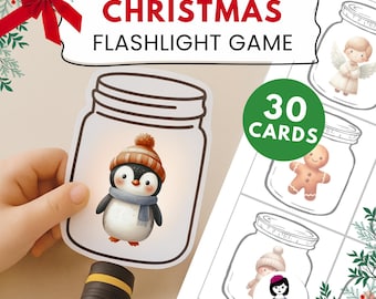Advent Printable Flashlight Reveal Game | Winter | Christmas Picture ...