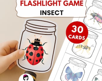 Insect Printable Flashlight Reveal Game | Hidden Picture Activity ...