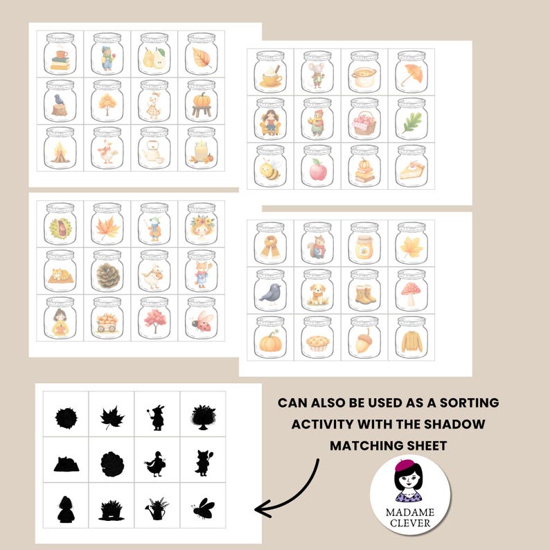 Fall Printable Flashlight Reveal Game | Hidden Picture Activity ...