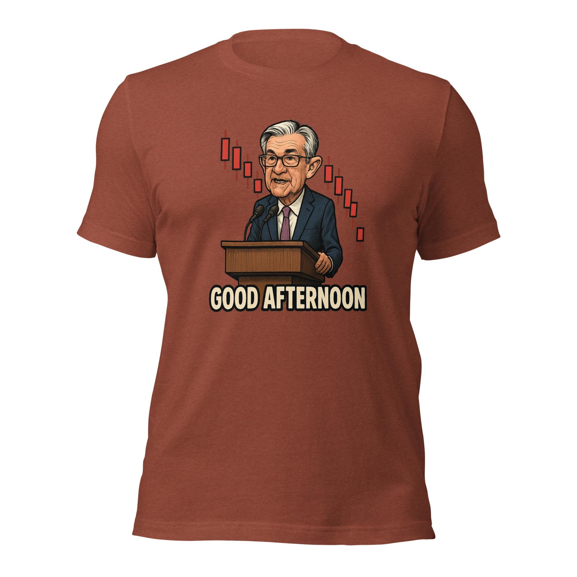 Jerome Powell Meme T-shirt: "good Afternoon" Trader Humor - Etsy
