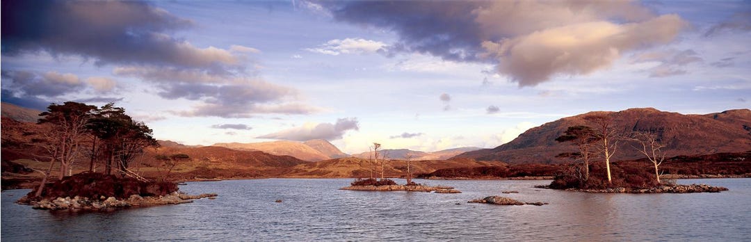 Panoramic Photo Scotland. Islands on Loch Achall. - Etsy Canada