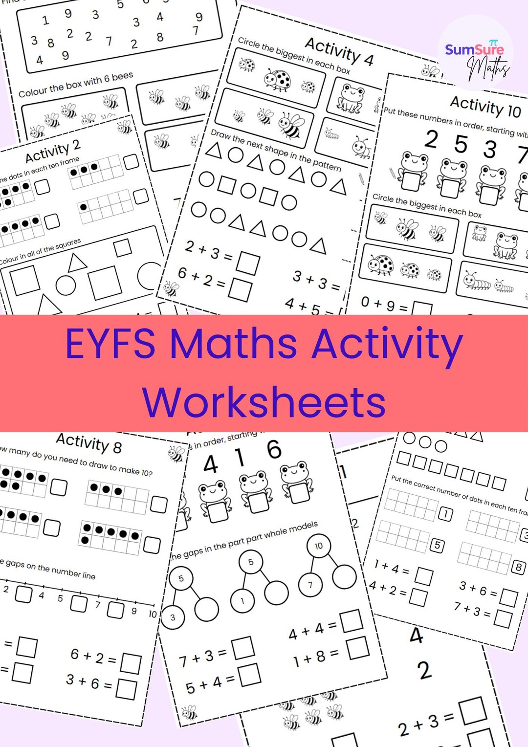 EYFS Maths Activity Worksheets Printable – 10 Early Years Activity ...