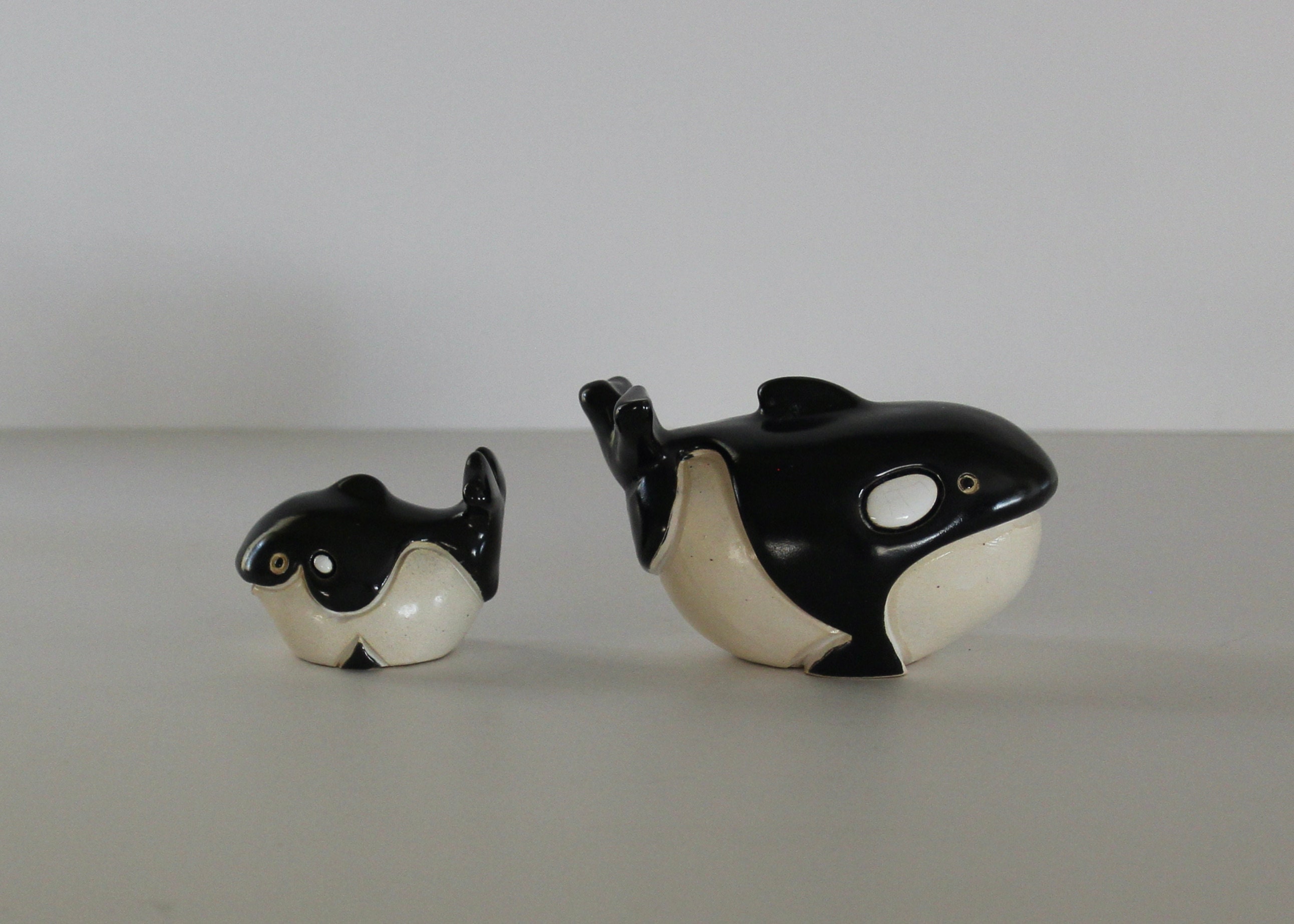 Pair of Vintage Artesania Rinconada Ceramic Orca Whales - Etsy