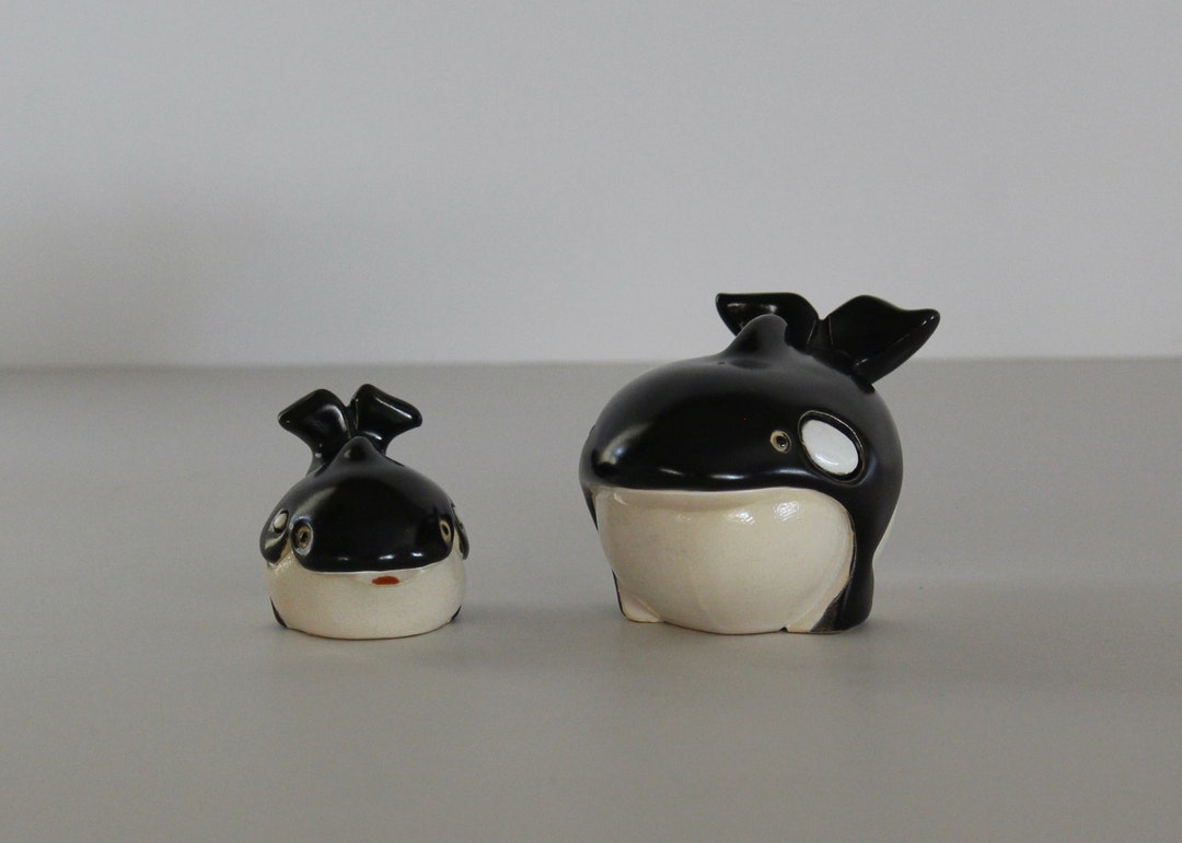 Pair of Vintage Artesania Rinconada Ceramic Orca Whales - Etsy