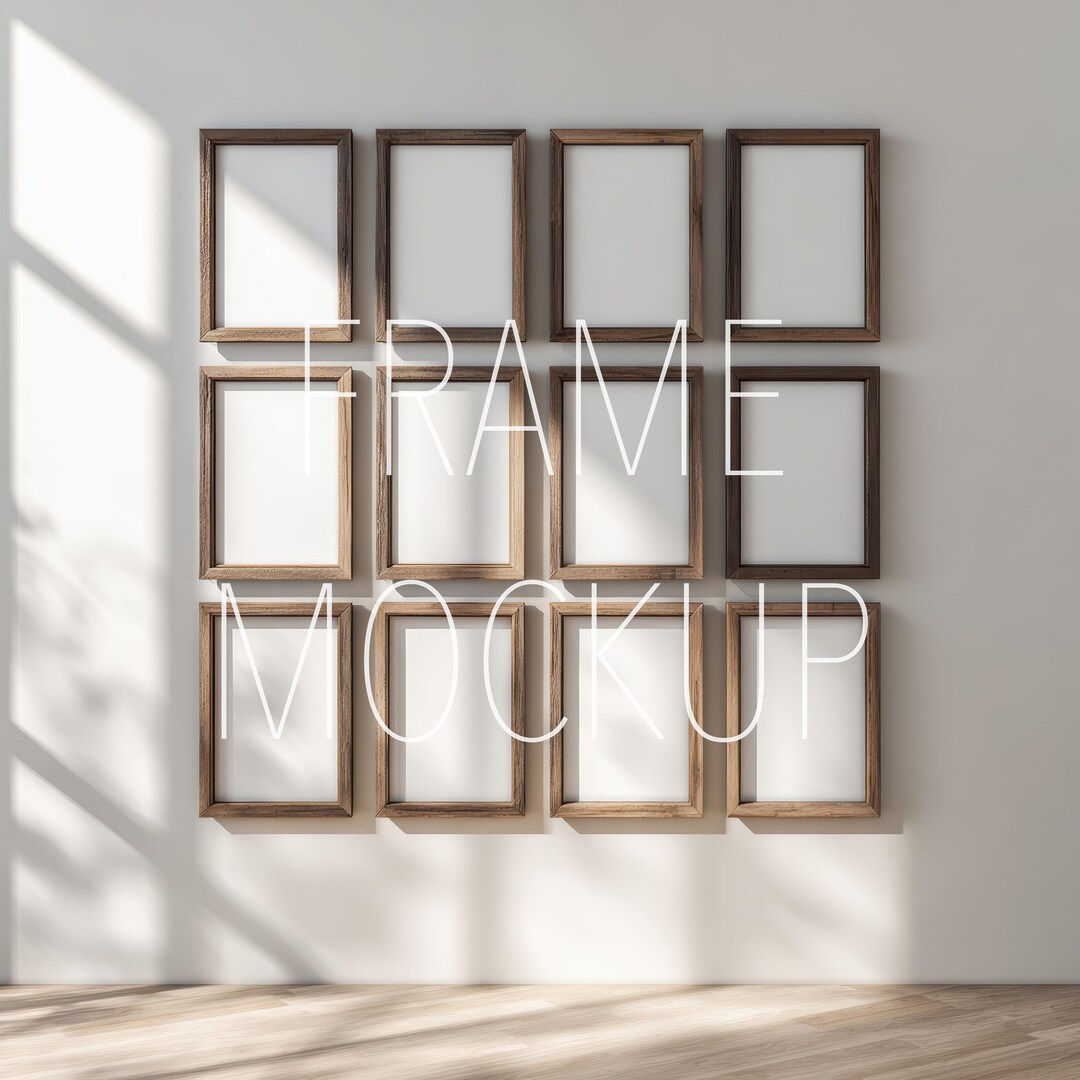 Multiple Frame Mockup, Artwork Frame Mockup, Multi Poster Mockup ...