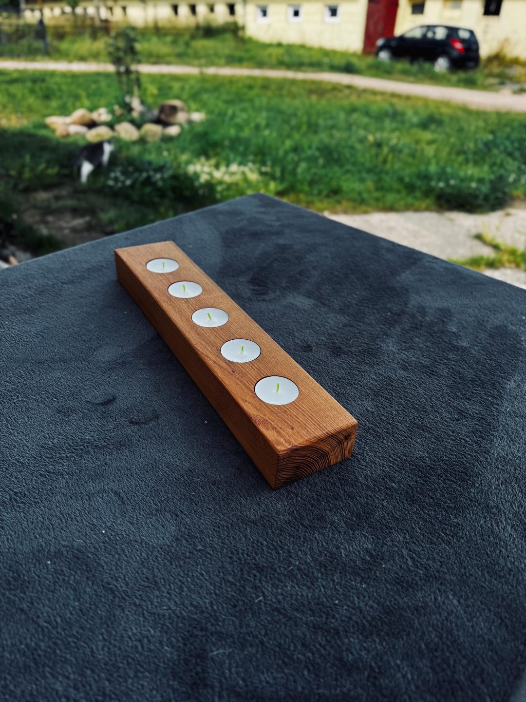 Rustic Wooden Tealight Stand, Tealight Holder, Candle Stand - Etsy