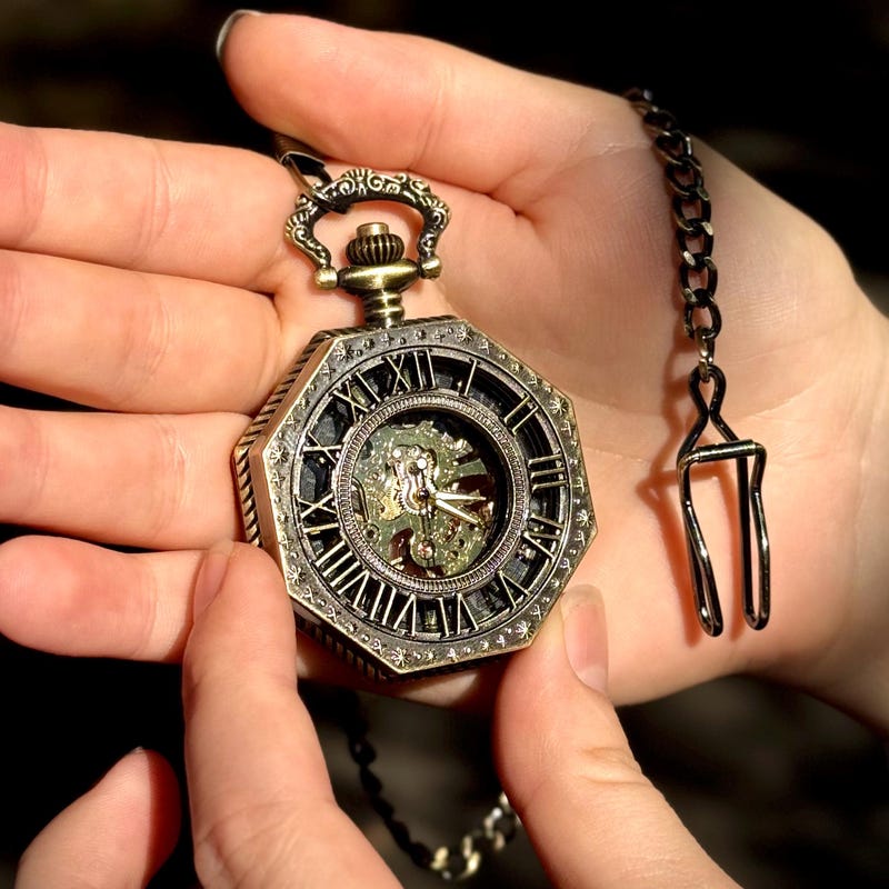 Steampunk 2 Clock Brooches - Etsy