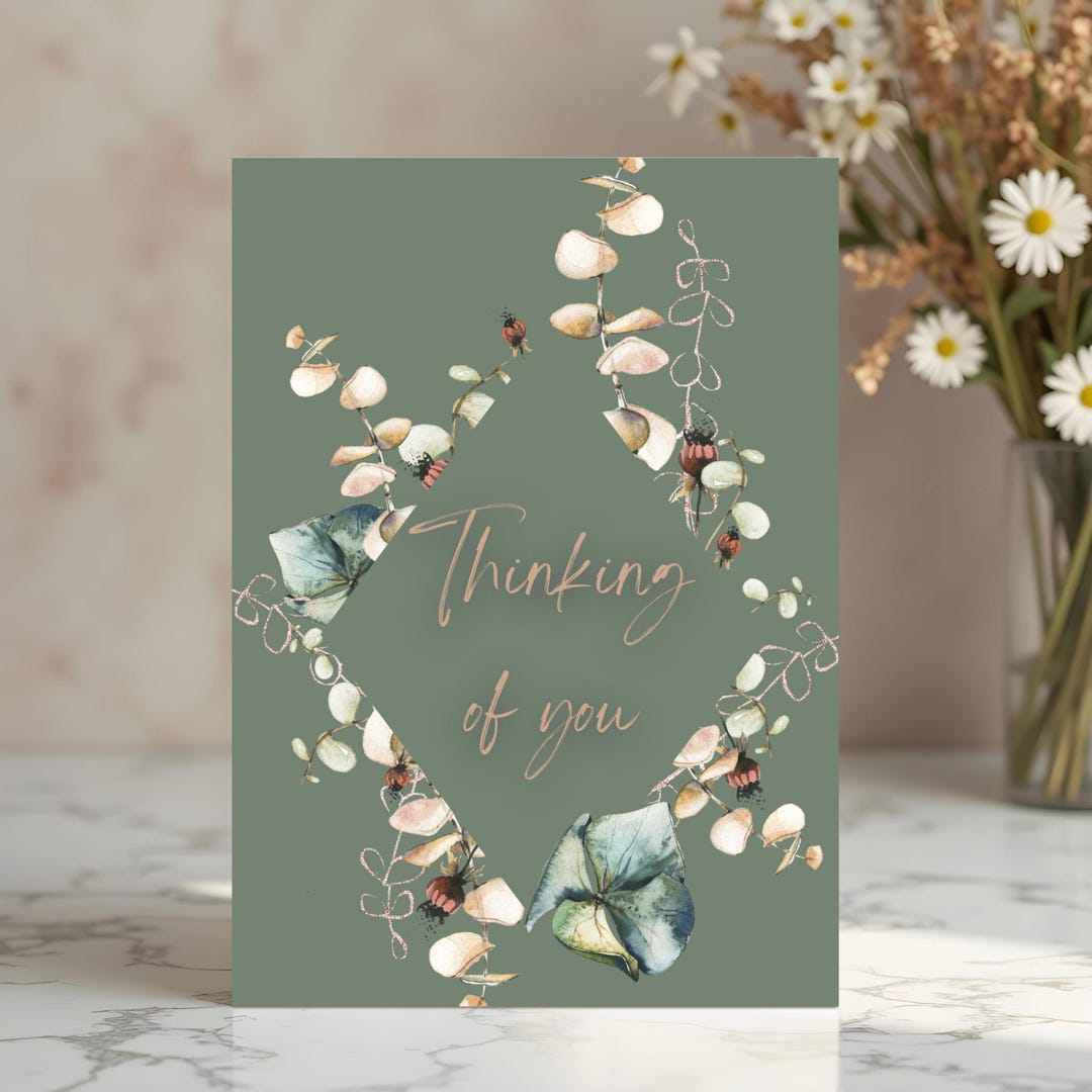 Sympathy Card Printable: Condolence Greeting Card (4x6, 5x7 PDF Digital ...