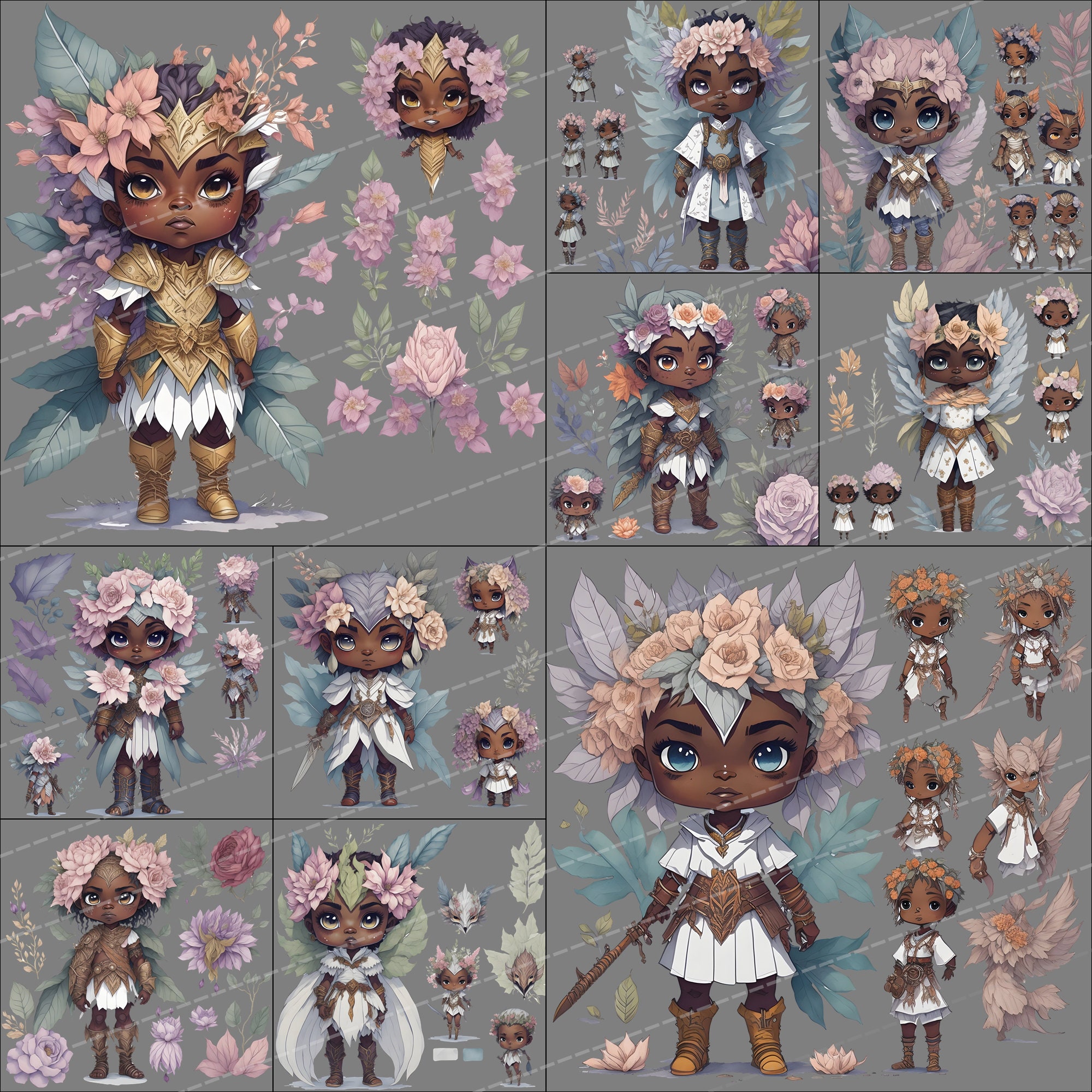 Cute Little Soldier Warrior Clipart, Little Fairy Boy Watercolor, PNG ...