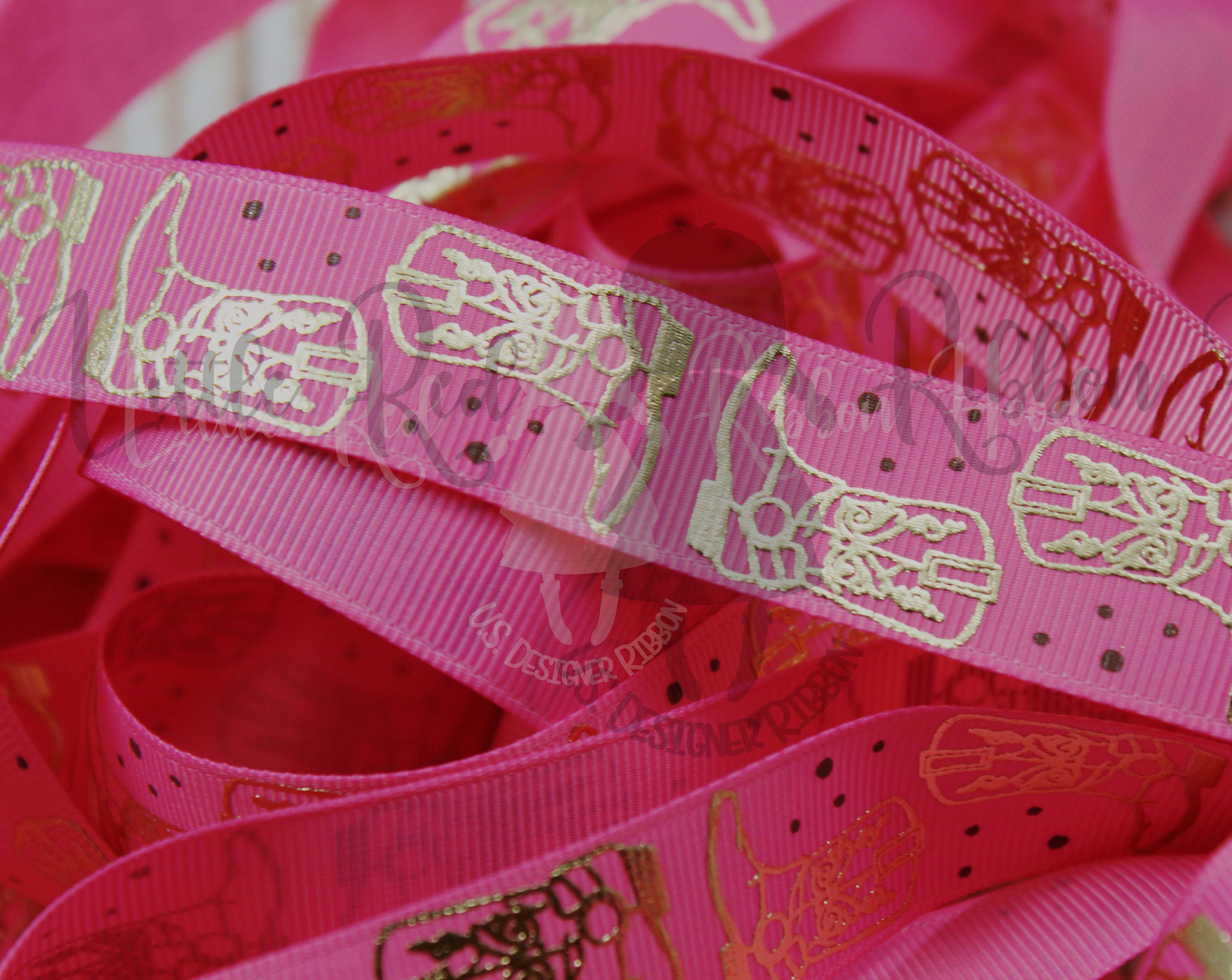 Gold Foil Cowgirl Boots Ribbon 7/8 You Choose the Color | Etsy