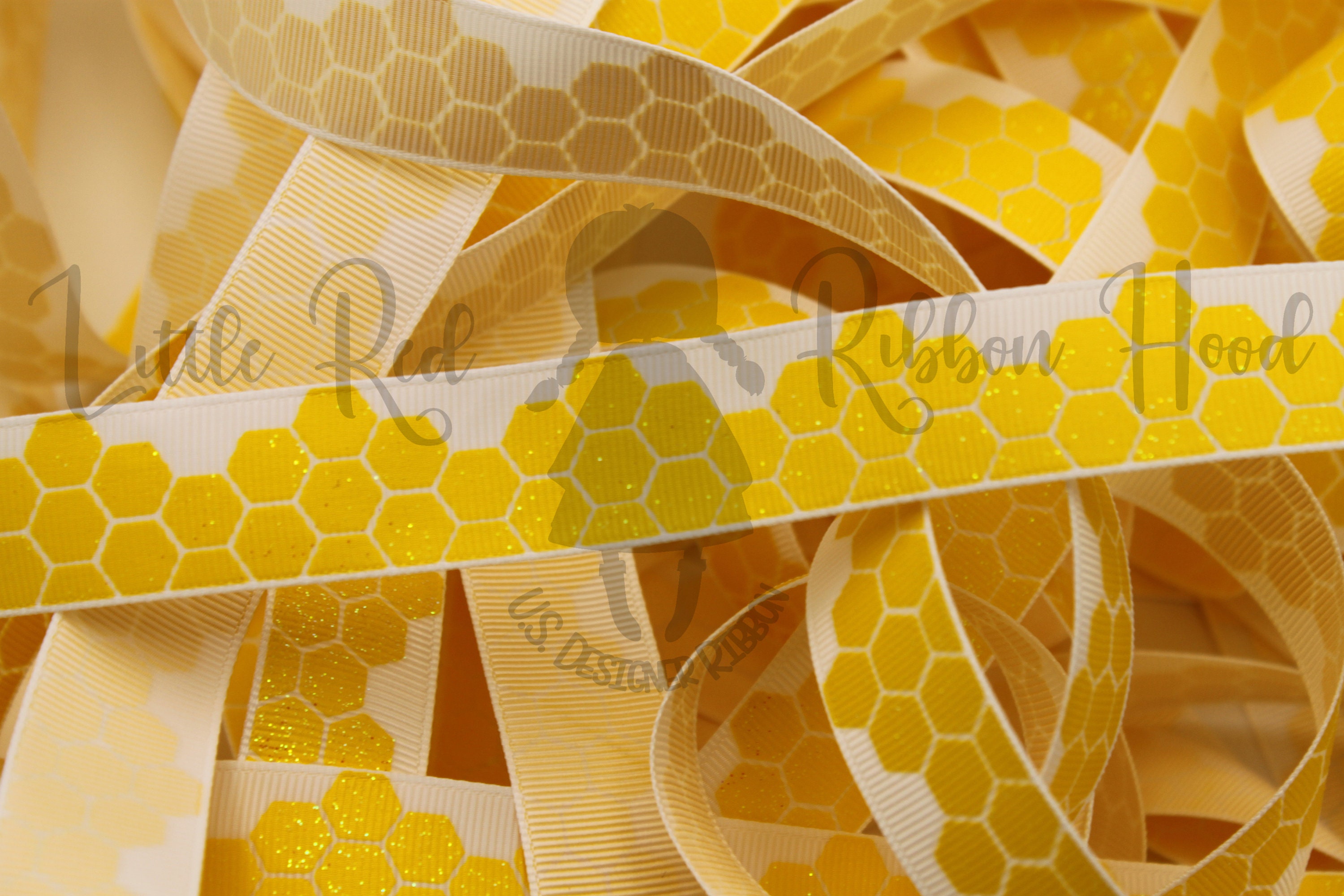 Honeycomb on 7/8 Grosgrain Ribbon 5 Yds | Etsy