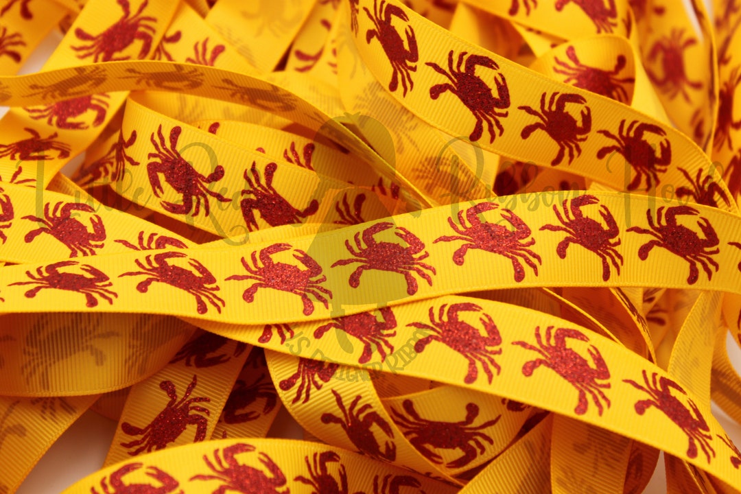 Lobsters Crawfish Crabs 7/8 Grosgrain Ribbon 5 Yds - Etsy