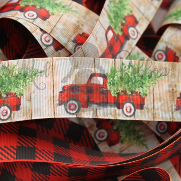 Farmhouse Christmas Ribbon - Etsy