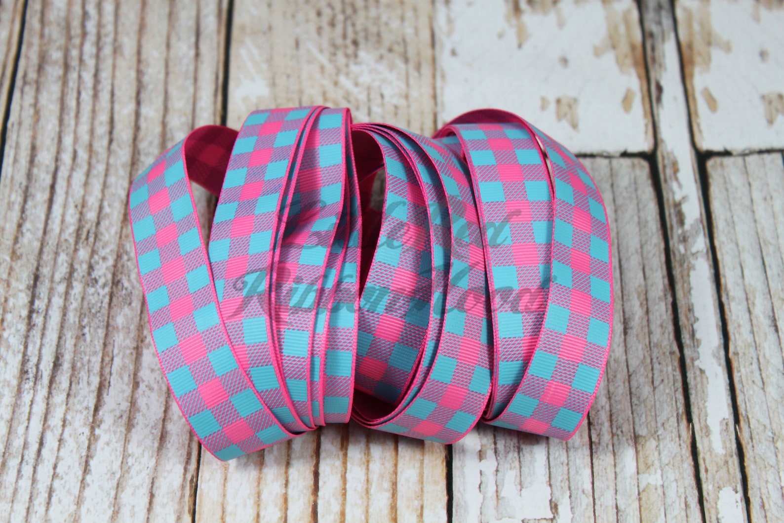 Turquoise Buffalo Plaid Ribbon 7/8 You Choose the Color - Etsy