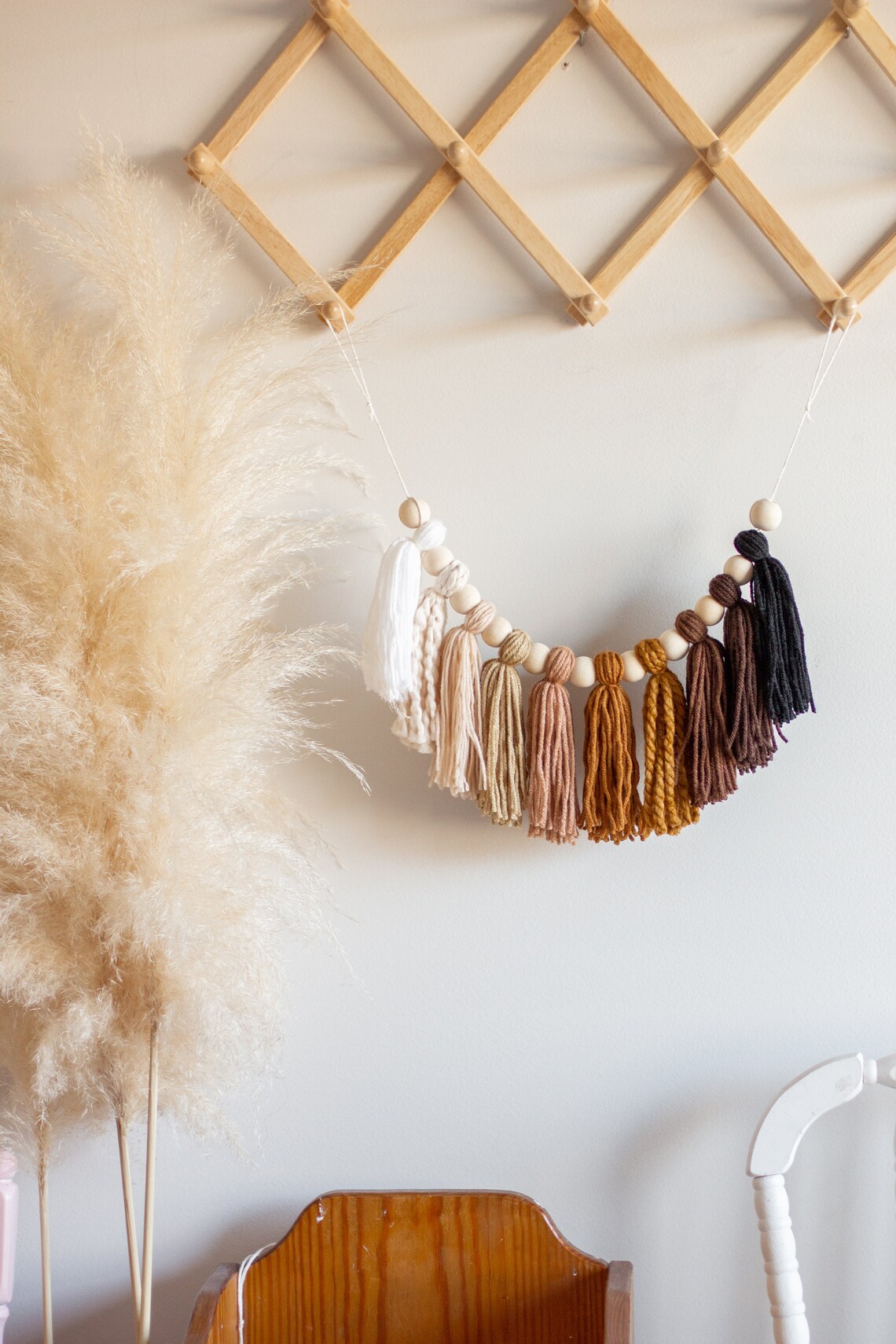 Human Rainbow Tassel Garland. Nursery and Kids Room Decor. - Etsy