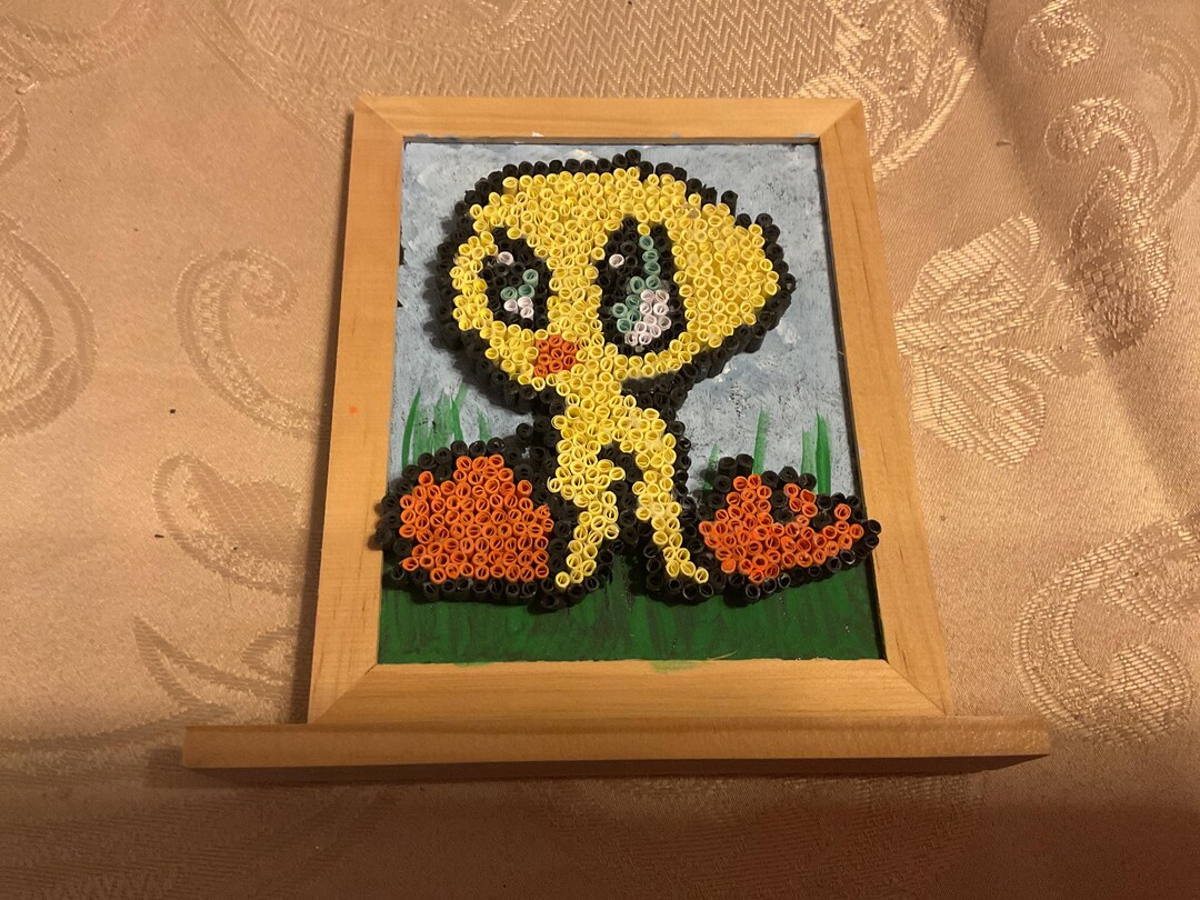 Tweedy Bird on a Standing Wood Frame - Etsy