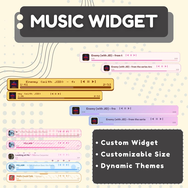 Custom Stream Widget: Unique Design for Twitch, Youtube, Kick - Etsy