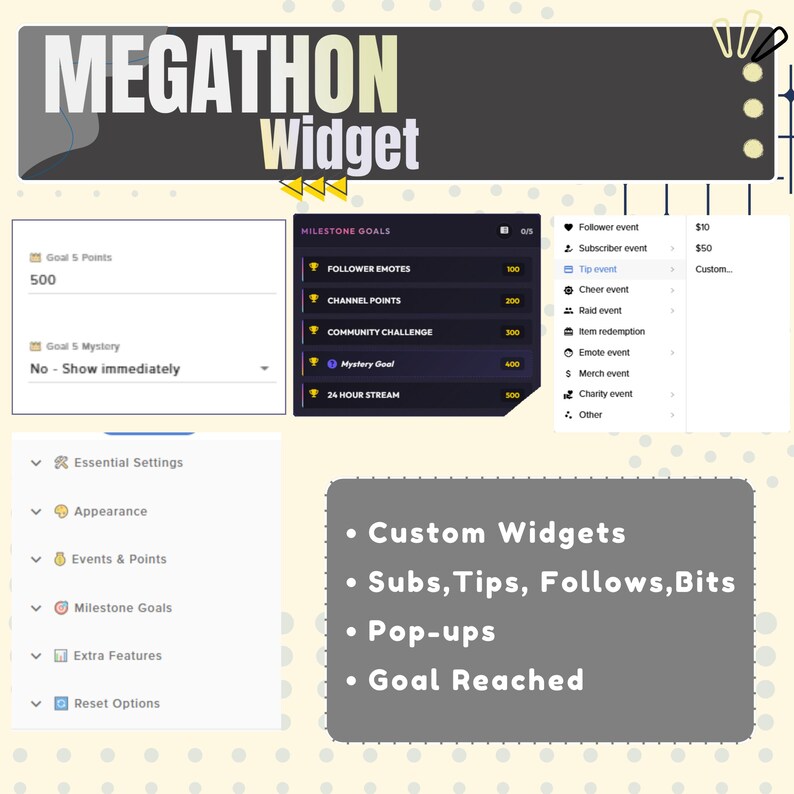 Custom Stream Widget: Unique Design for Twitch, Youtube, Kick - Etsy
