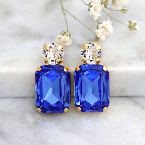 Royal Blue Stone Earring - Etsy
