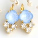 Powder Blue Earrings, Ice Blue Drop Crystal Earrings, Bridal Blue ...