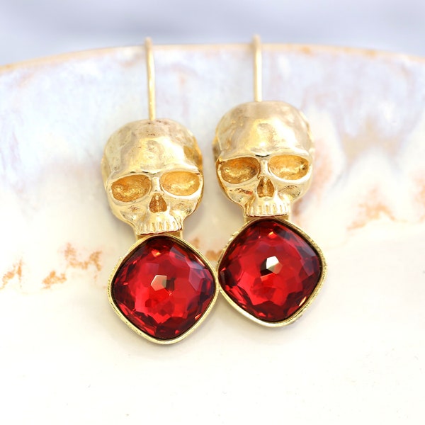 Skull Earrings - Etsy
