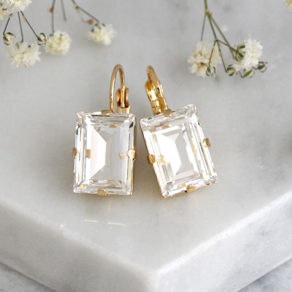 Crystal Drop Earrings - Etsy