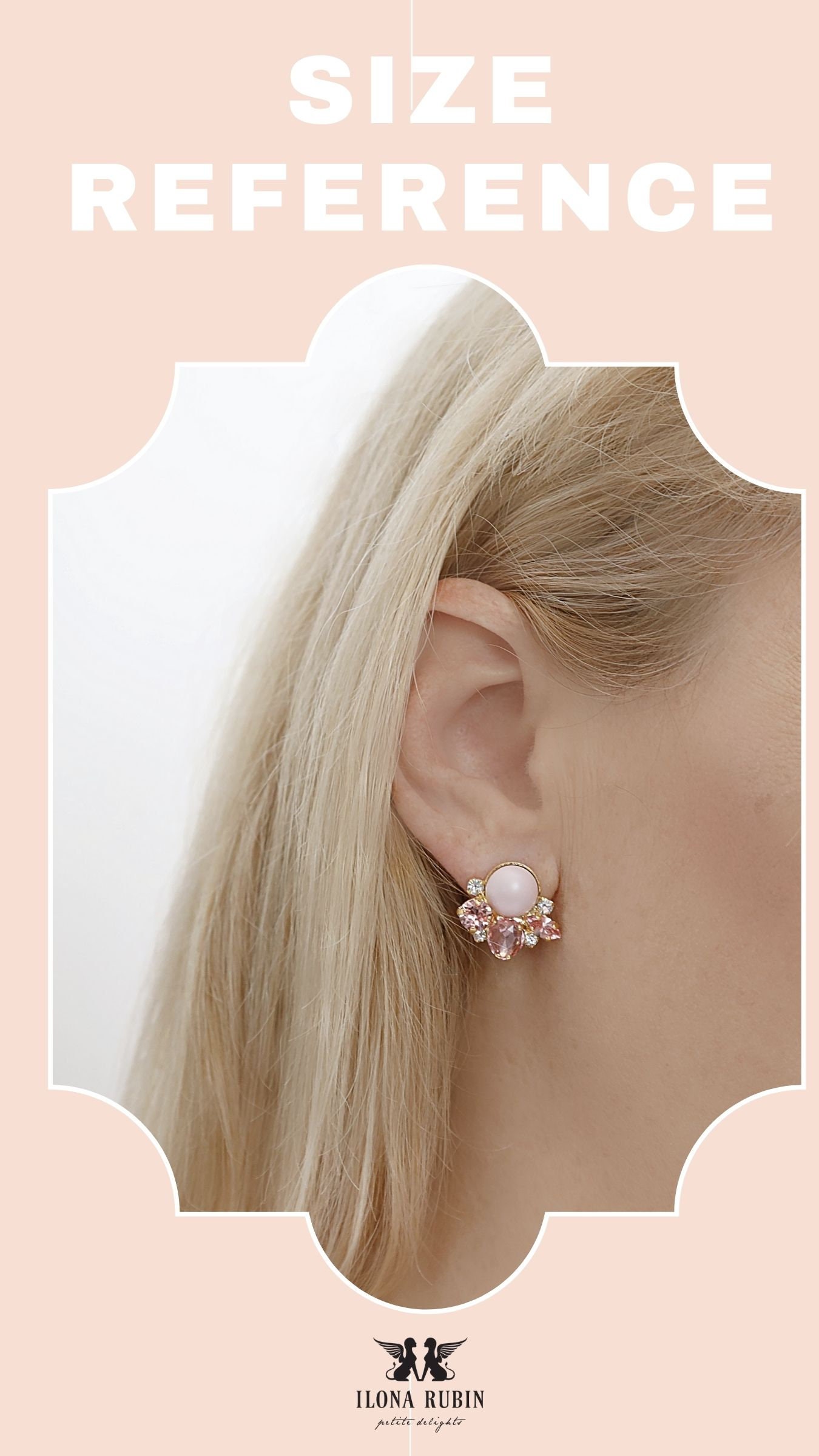 Powder Pink Crystal Cluster Earrings, Light Rose Exquisite Handmade ...