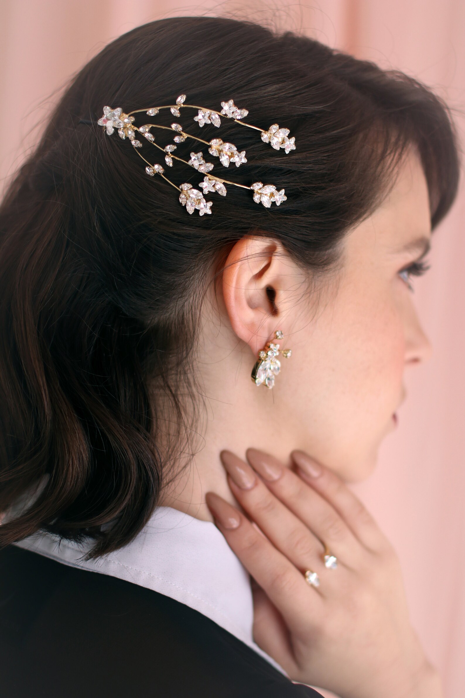 Bridal Hair Comb Crystal Hair Comb Star Rhinestone Hair - Etsy