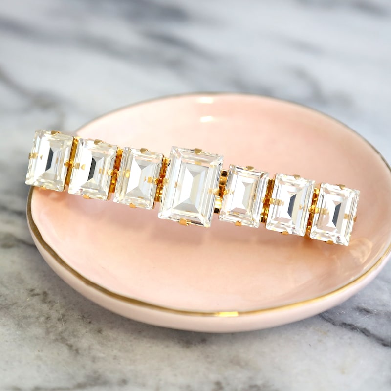 Silver Barrette - Etsy