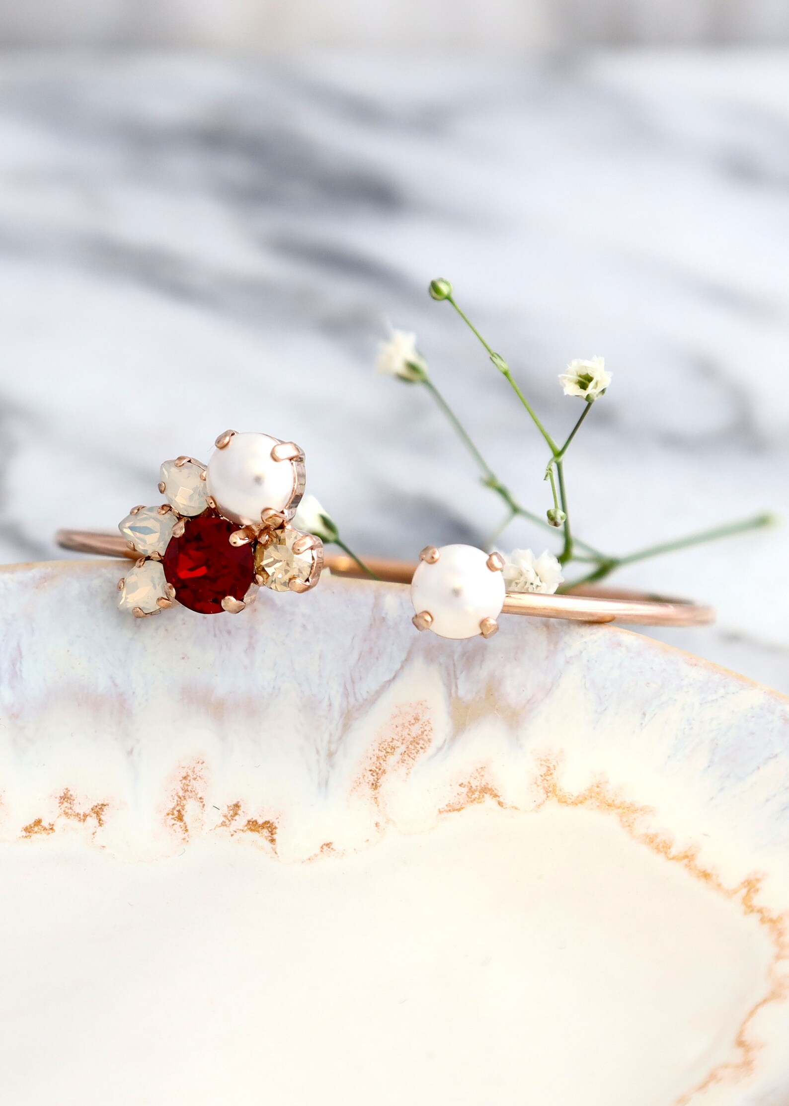 RED RUBY Bracelet Red Crystal Crimson Bracelet BRIDESMAIDS - Etsy