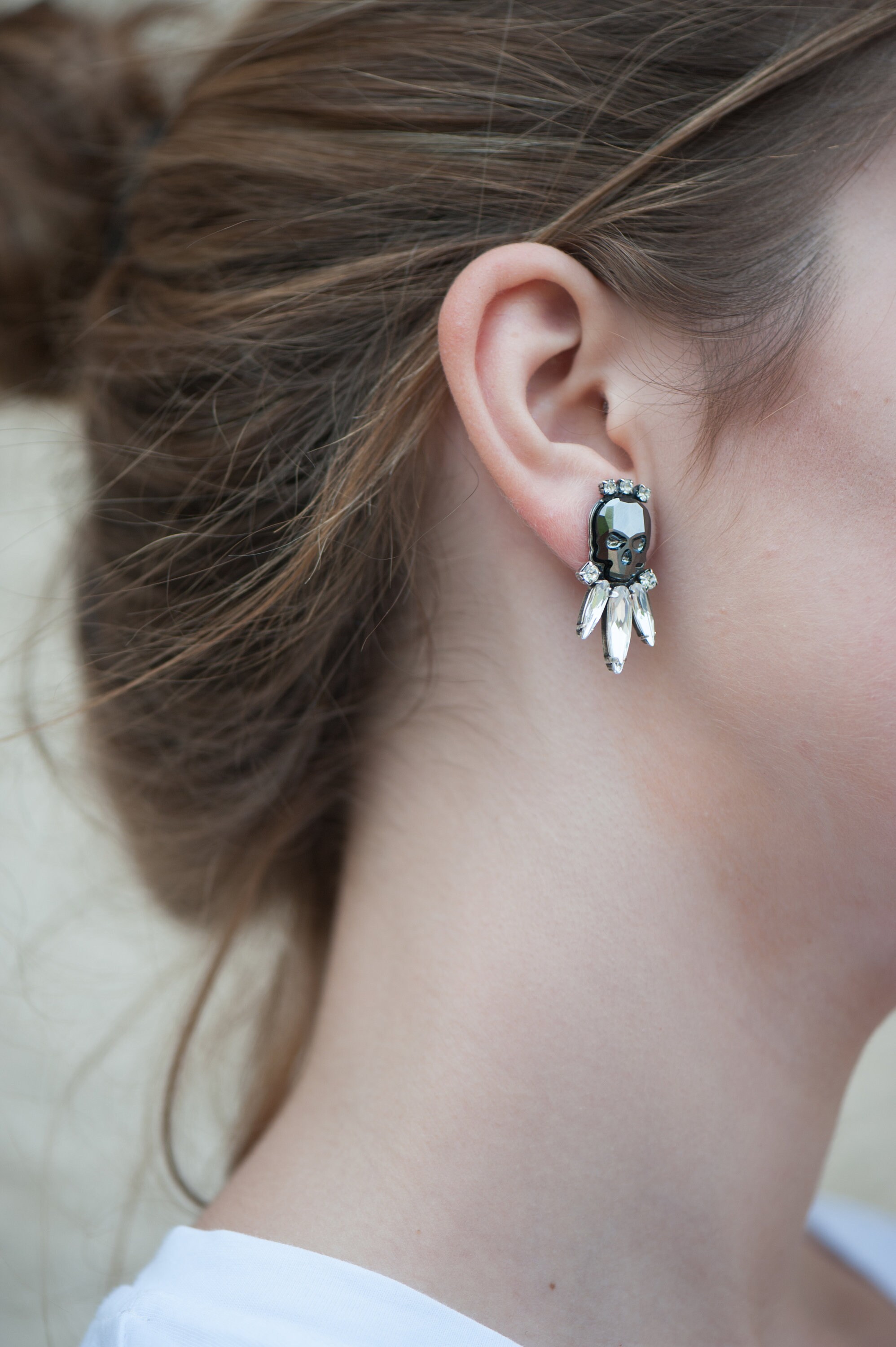 Skull Earrings Sugar Skull Earrings Skull Stud Earrings | Etsy