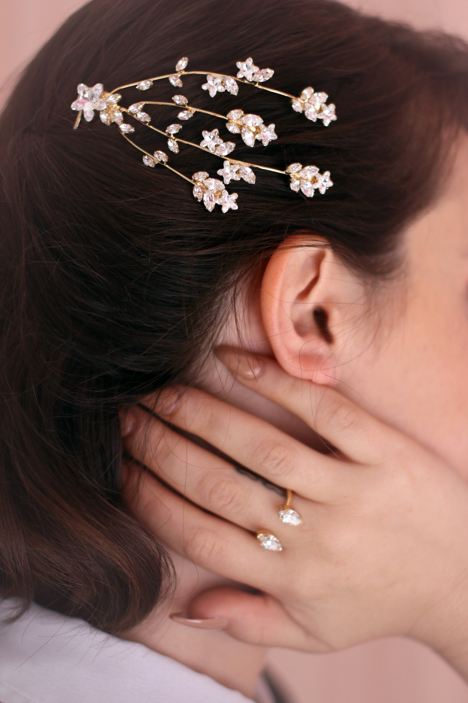 Bridal Hair Comb Crystal Hair Comb Star Rhinestone Hair - Etsy