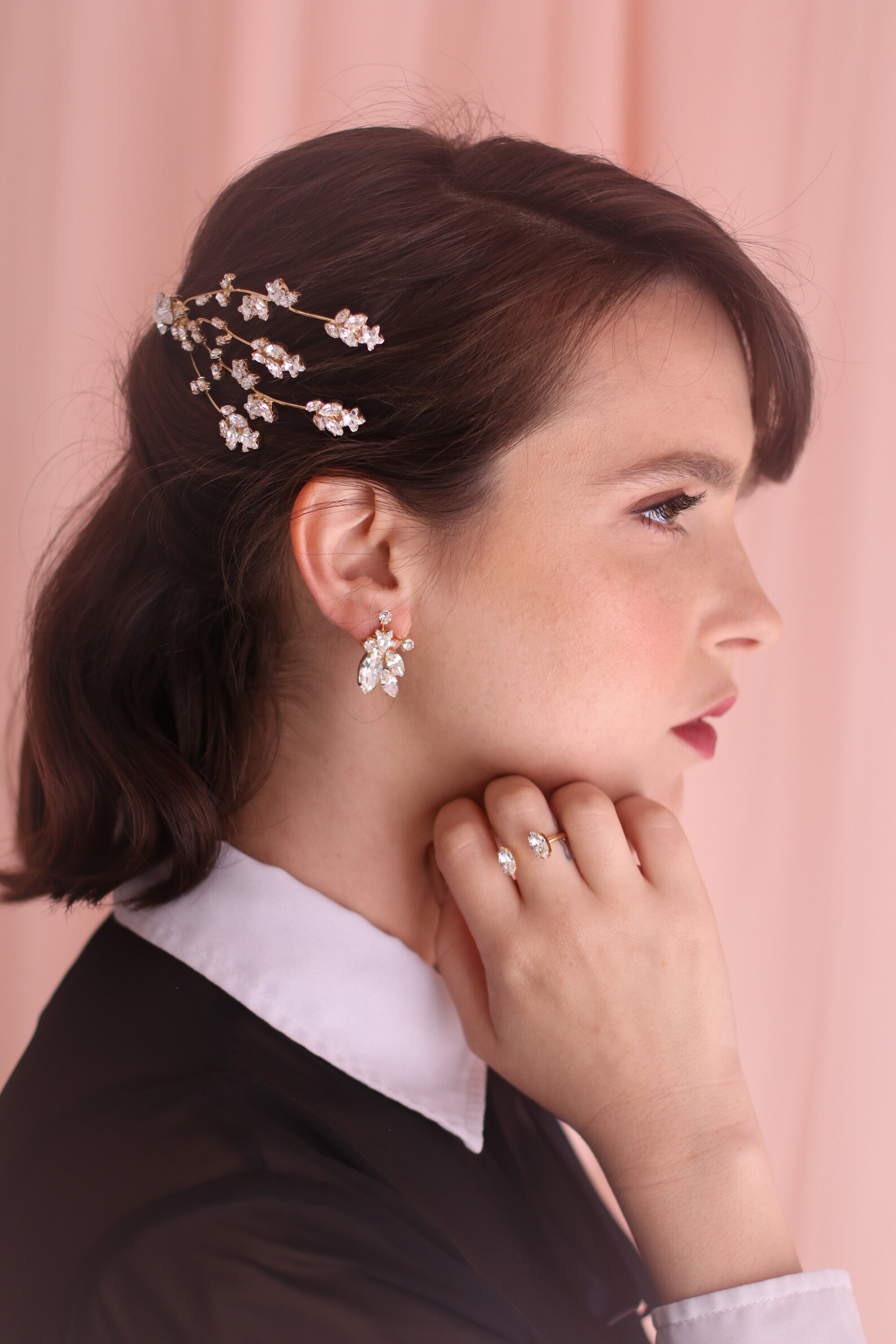 Bridal Hair Comb Crystal Hair Comb Star Rhinestone Hair - Etsy