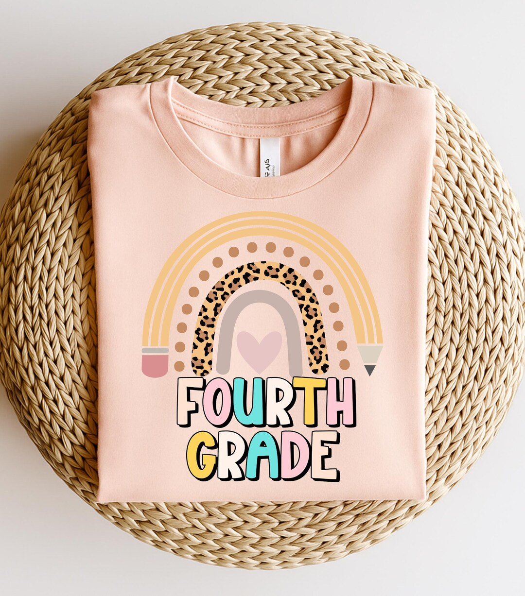 Comfort Color 4th Grade Teacher Shirt, Back to School Teacher Tee ...