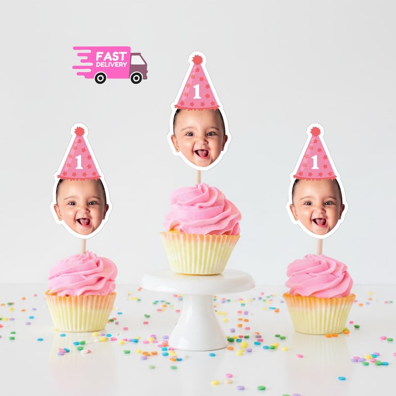 Cupcake Topper on Stick - Etsy