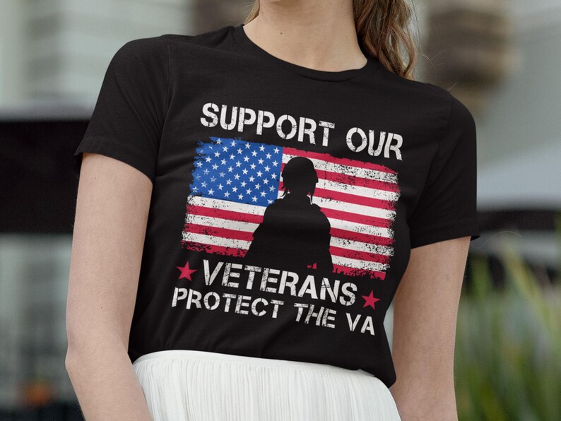 Support Our Veterans Protect the VA PNG for Girls, US Flag, Military ...