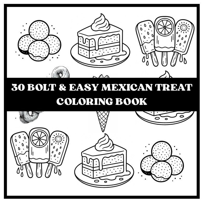 Mexico Treats Coloring Book, Mexican Coloring, Mexican Coloring ...