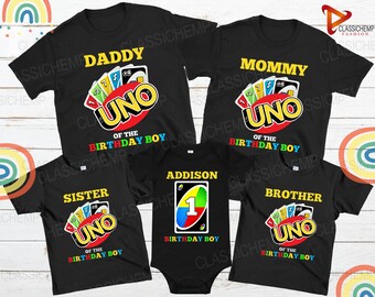 Uno Birthday Shirt - Etsy
